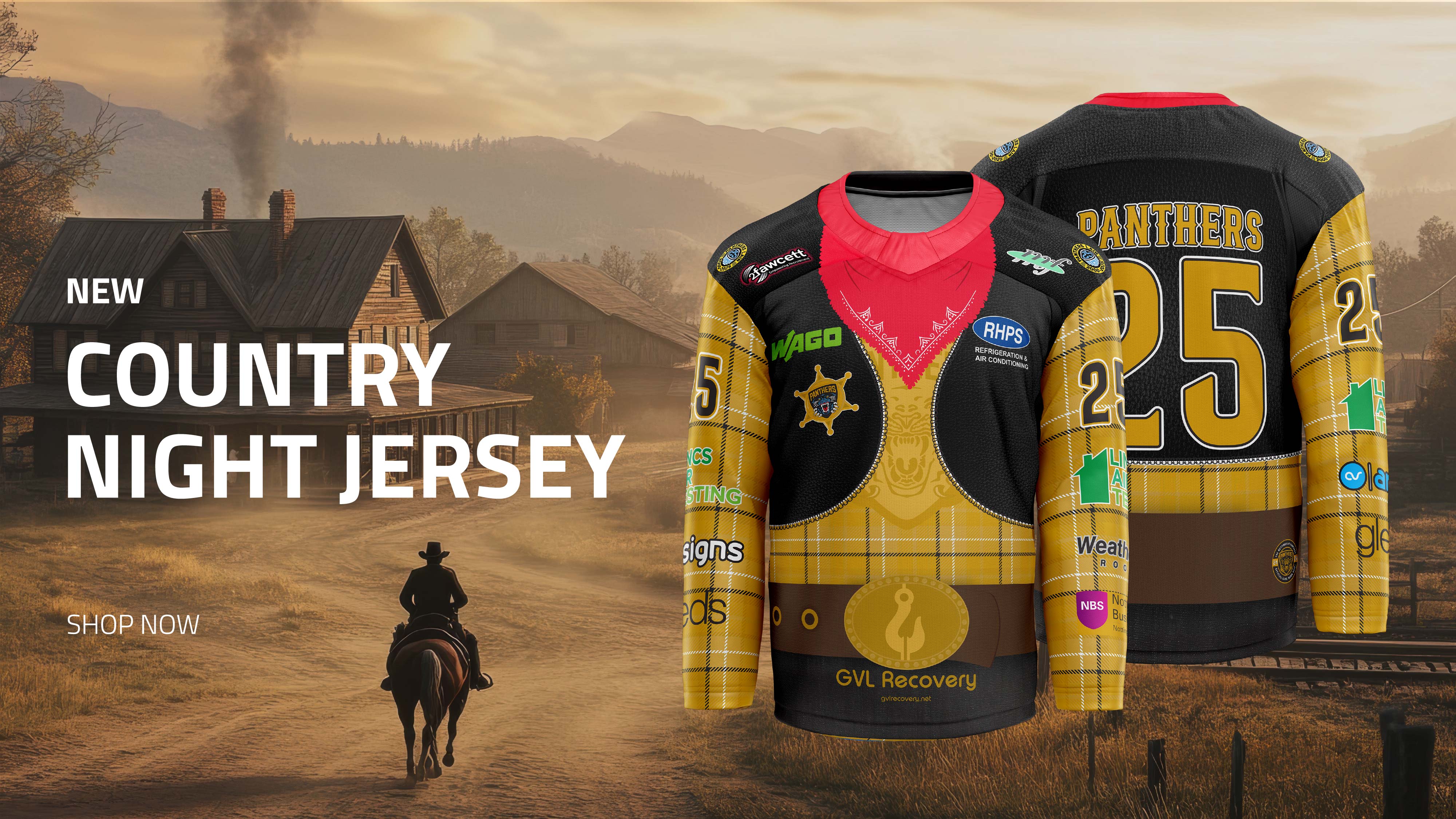 Grab Your Limited Edition Nottingham Panthers Country Night Jersey! 🤠 ...